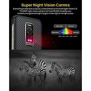 Ulefone Armor 17 Pro Rugged Smartphone, 13GB + 256GB, 108MP Triple Camera, 8MP Night Vision Camera, 66W Fast Charging, Helio G99 Processor, 6.58" FHD+, Android 12, 4G Dual SIM Unlocked Rugged Phone