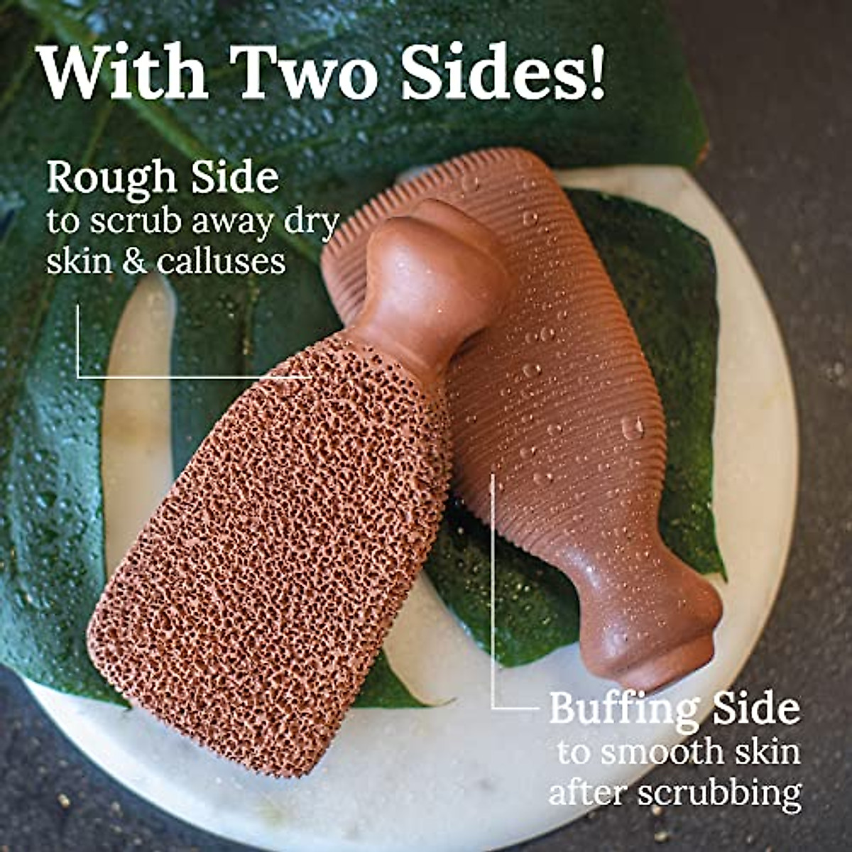 Pumice Stone for Feet Lasts 5+ Years Foot Exfoliator Scrubber Callus Remover