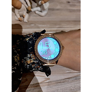 Smart Watches for Women (Answer/Make Call) with Diamonds, 1.3”HD Screen Bluetooth Smartwatch for Android iOS Phones, IP68 Waterproof Fitness Activity Trackers with Heart Rate/SpO2/BP/Sleep Monitor