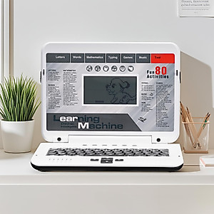 LESHITIAN Kids Laptop - 80 Learning Modes to Learn Alphabet, Words, Mathematics, Play Games and Music - Toy for Children Ages 5+