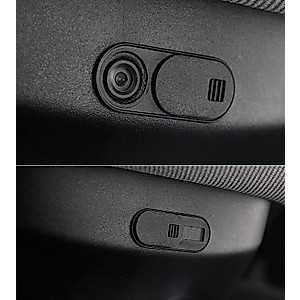 ENVE Ultra-Thin Camera Cover Slide for Tesla Model 3 / Y Interior Cabin Camera Laptop PC Front-Facing Webcam Sticker, Privacy Camera Cover (3 Camera Covers)