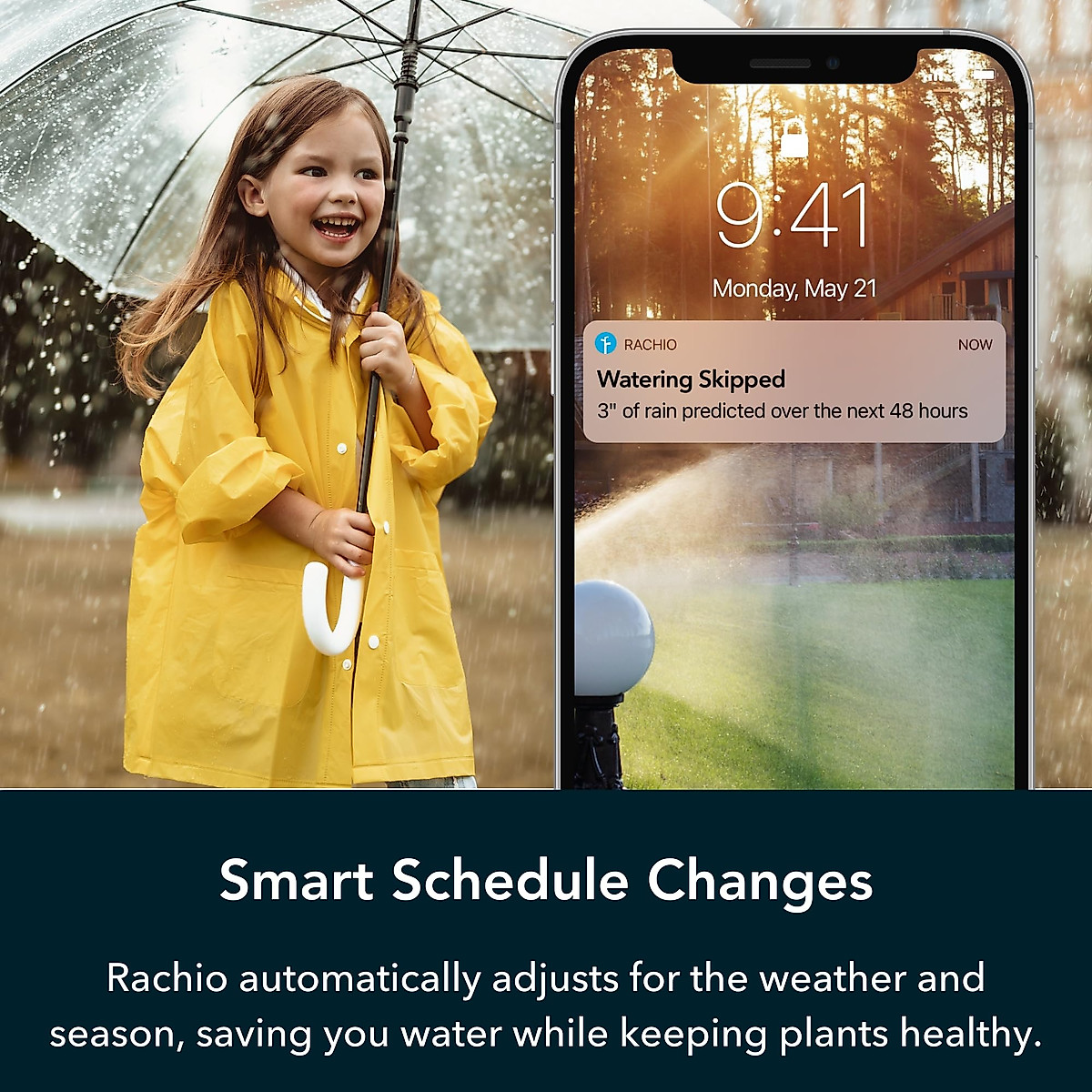 Rachio 3 Smart Bundle: Includes Rachio 3rd Generation-8 Zone Smart Sprinkler Controller (Alexa Compatible w/ Hyperlocal Weather Intelligence Plus & Rain Skip) & Rachio Weatherproof Outdoor Enclosure