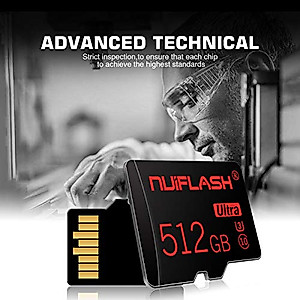 Micro SD Memory Cards 512GB Micro SD Card 512GB TF Card 512GB for Smartphones/Bluetooth Speaker HIGH Speed Memory Card 512GB Class 10 + SD Card Adapter