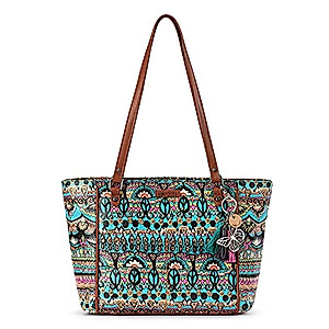 Sakroots Metro Tote (One Size, Aqua One World)