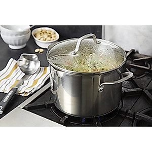 Calphalon Classic Stainless Steel Cookware, Stock Pot, 6-quart
