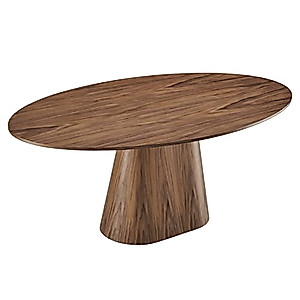 Modway Provision Dining-Tables, 43.5" L x 75" W x 30" H, Walnut