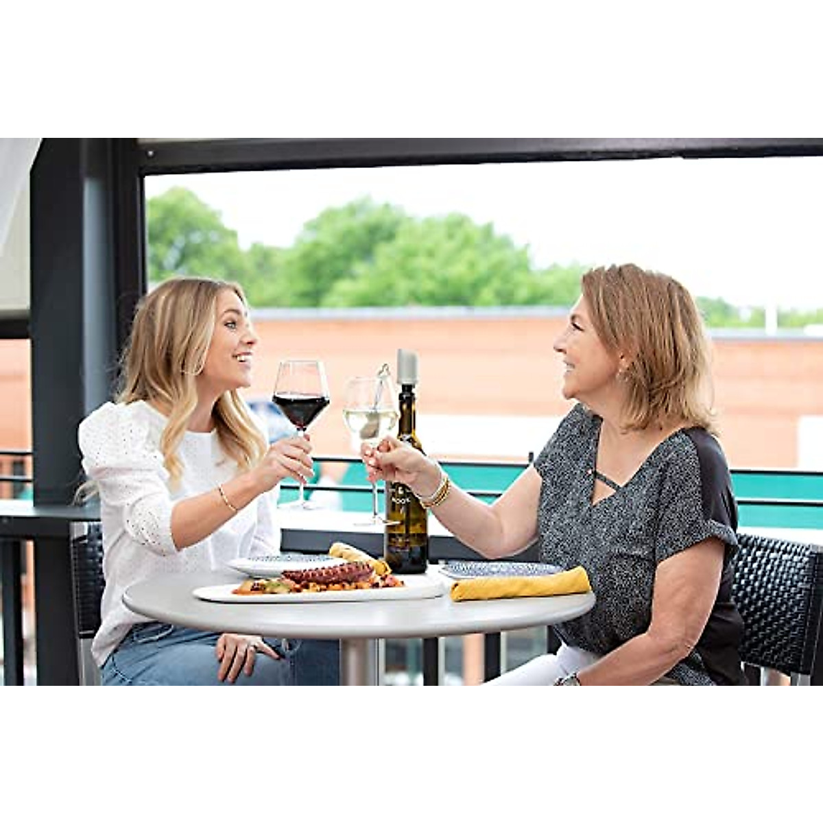 PureWine Wand Filters Histamines and Sulfites - May Reduce and Alleviate Wine Allergies & Sensitivities - Purifier Aerates Wine Restore Taste & Purity - Includes Wine Glass Accessory