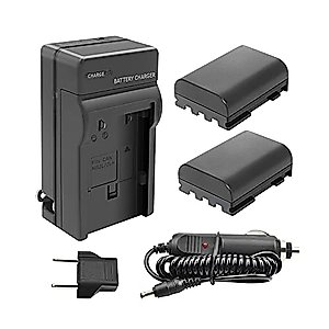 Bonacell 2Pack NB-2L/ NB-2LH Replacement Battery and Charger Compatible with Canon PowerShot S80 S70 S60 S50 S45 S40 S30 G9 G7 DC420 DC410 VIXIA HF EOS 400D 350D Digital Rebel XTi XT