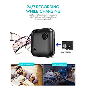gamvozova Hidden Camera, 1080P Mini Spy Camera HD WiFi Security Cameras Covert Small Nanny Cam with Night Vision and Motion Detection Live Feed Cell Phone APP