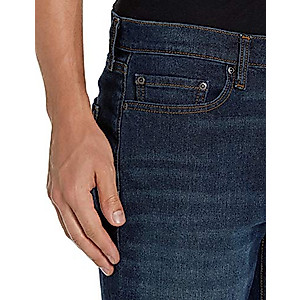 Amazon Essentials Men's Comfort Stretch Straight Slim-Fit Jean (Previously Goodthreads), Dark Blue Vintage, 32W x 28L
