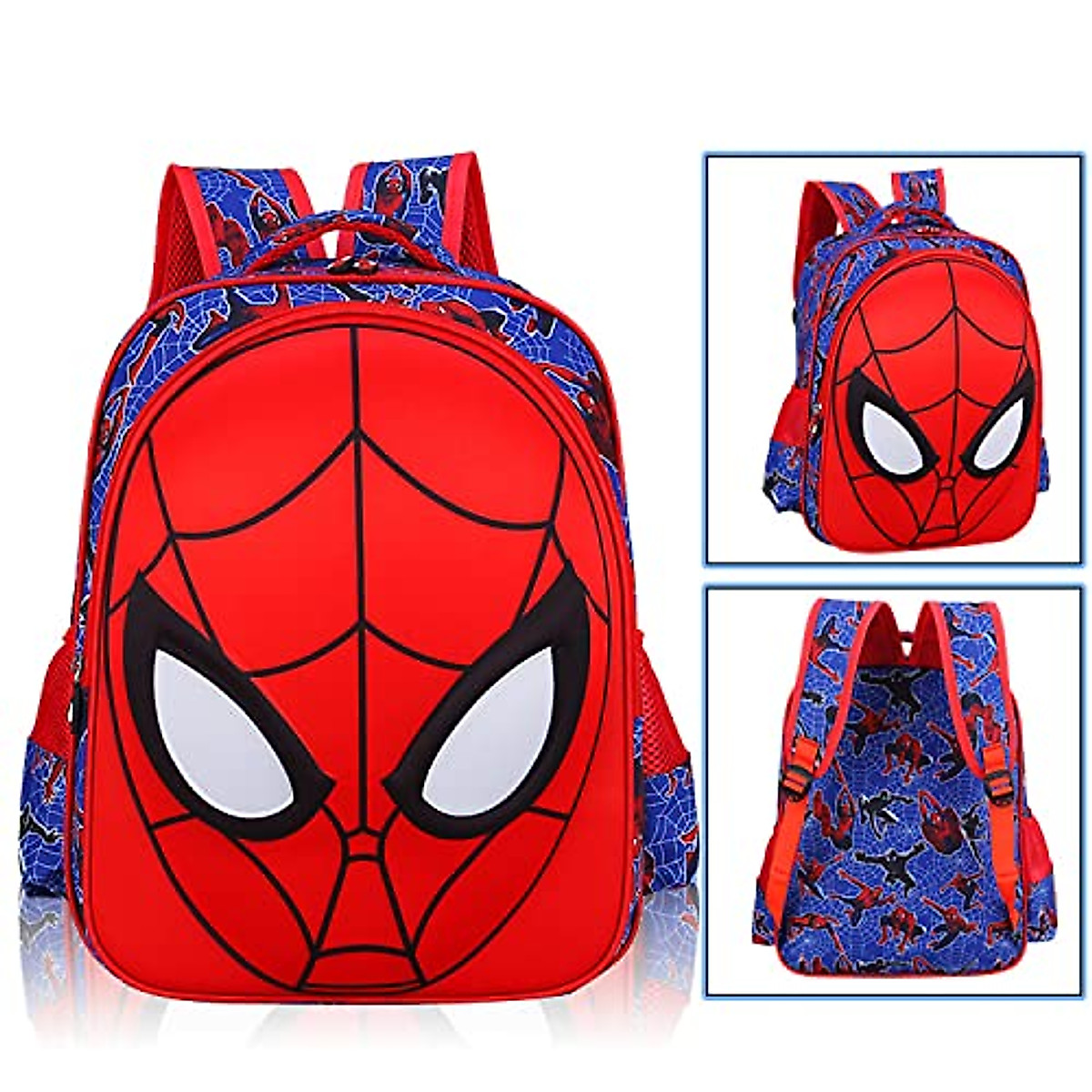 Licputalch Kids School Backpack for Kids Boys Girls, Waterproof Red Backpack for 4-6-8-10-12