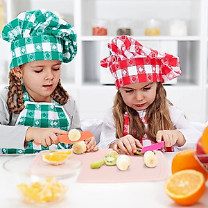 FACATH 7 Pieces Plastic Kid Kitchen Knife Set, Reusable Nylon Chef Knife Children's Safe Cooking Knives for Baking, Fruit, Bread, Cake, Lettuce Knife, Salad Knife