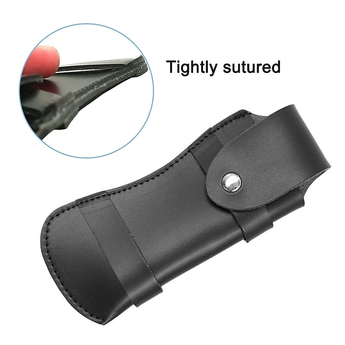 DONGKER 5" Knife Sheath,PU Leather Pocket Knife Pouch for 5" Folding Knife Hunting Camping