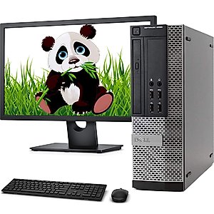 Dell OptiPlex 9020 SFF Computer Desktop PC, Intel i5 Processor, 32GB Ram, 256GB M.2 SSD + 2 TB HDD, FHD 24 Monitor, Wireless Keyboard and Mouse, WiFi & Bluetooth, Windows 10 Pro (Renewed)