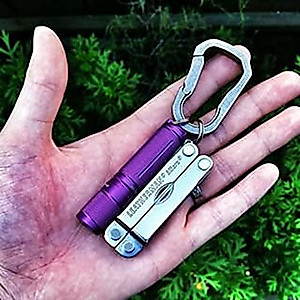 LEATHERMAN, Micra Keychain Multitool with Spring-Action Scissors and Grooming Tools, Stainless Steel, Built in the USA, Red