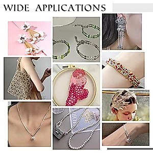 DICOSMETIC 200pcs 5 Sizes Long Tube Beads 10mm/15mm/20mm/25mm/30mm Noodles Beads Stainless Steel Straight Long Spacer Beads Metal Loose Beads for Bracelet Necklace Jewelry Making