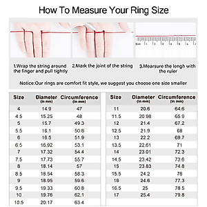 Mameloly Wedding Bands for Women Rose Gold Dainty Stackable CZ Cubic Zirconia Engagement Rings for Her Size 7