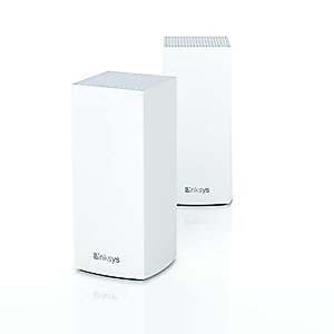 Linksys MX8000 Velop Mesh WiFi 6 System, Router Replacement Tri-Band Wireless Network for Whole Home Coverage, 5,400 Sq. ft Coverage, 80+ Devices, Speeds up to (AX4000) 4.2Gbps- 2PK
