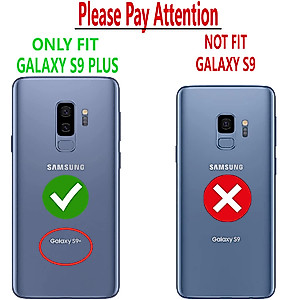 STARSHOP Galaxy S9 Plus Case, Samsung Galaxy S9 Plus Case, [NOT FIT S9 ] with [Tempered Glass Protector Included] Rotatable Metal Ring Kickstand Shockproof Drop Protection Phone Cover - Green