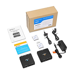 gofanco Compact 4K HDMI Extender Balun Over CAT6 Ethernet Cable – Loopout on TX, Up to 230ft at 4K @60Hz YUV 4:4:4, HDR, 18Gbps, HDCP 2.2, Bi-Directional IR, PoC, 4K to 1080p Downscale (HD20Ext)