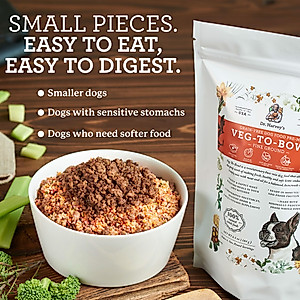 Dr. Harvey's Veg-to-Bowl Fine Ground Dog Food, Human Grade Dehydrated Base Mix for Dogs, Grain Free Holistic Mix for Small Dogs Trial Size (6.5 oz)