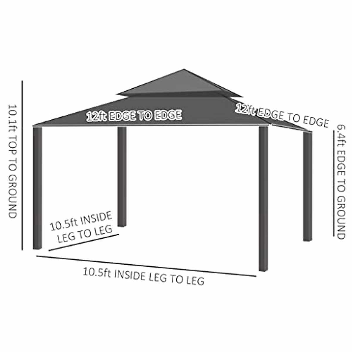 ZZBJ 12'x12' Metal Roof Gazebo Canopy with Curtains and Netting, Outdoor Hardtop Gazebo with Aluminum Frame for Backyards
