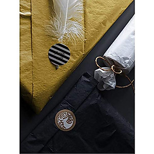 RUSPEPA Gift Wrapping Tissue Paper - Metallic Gold Tissue Paper for DIY Crafts,Pack Bags - 19.5 x 27.5 inches -25 Sheets