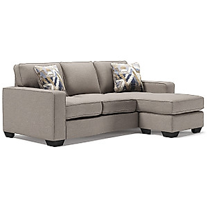 Signature Design by Ashley Greaves Modern Sectional Sofa Couch with Convertible Chaise Lounge, Beige