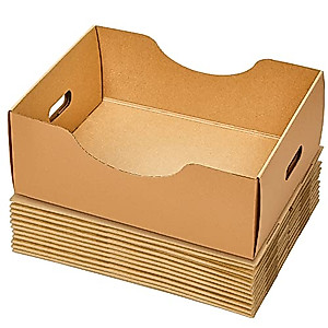10 Pcs Disposable Litter Box for Cats Kitty Box Small Disposable Paper Cat Litter Trays Cardboard Litter Tray for Cats Small Pets Liner Animals Home Indoor Outdoor, 15.7 x 11.8 x 5.9 Inch