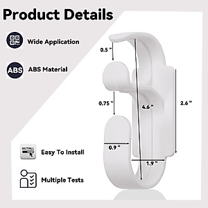 coceyese 2Pcs CPAP Mask Hose Holder Hanger with Anti Unhook Feature, CPAP Hose Hanger Tubing Organizer&CPAP Headband Hook Combined for Keeping Tube from Leakage and Intertwine