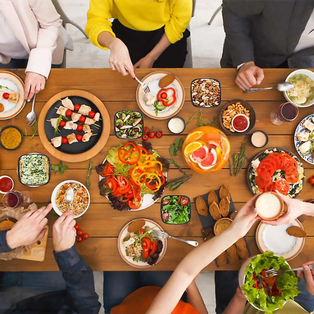 Meal Prep Containers Food Storage Containers with Lids - Stackable, Microwave, Dishwasher & Freezer Safe - 8.5 oz, 50 Packs