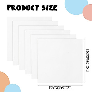 Ganeen 40 Pcs 20" x 20" Quilting Cotton Fabric Squares Patchwork Fabrics Cotton Printed Craft Fabric Patchwork Bundles Quilting Fabric Craft Fat Quarters for DIY Sewing Cloths Craft Patchwork(White)