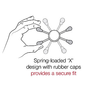 RAM MOUNTS X-Grip Large Phone Mount with Low-Profile RAM Tough-Claw RAM-HOL-UN10-400-2U for Rails 0.625" to 1.5" in Diameter