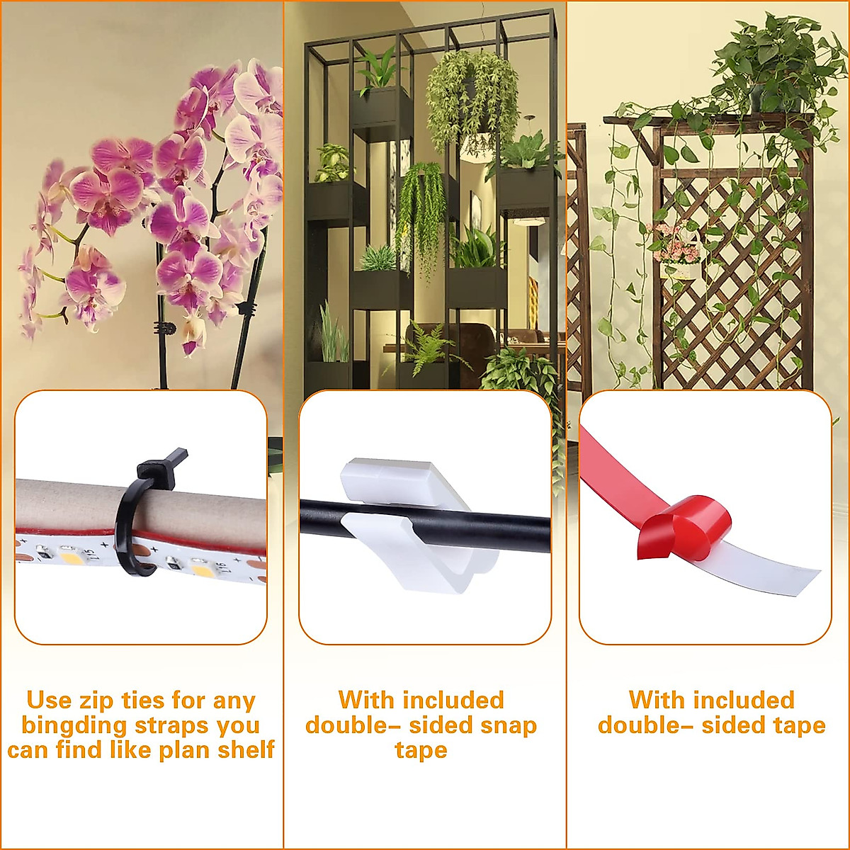 Grow Light Strip waterproof Grow Lights for Indoor Plants Full Spectrum plant grow lights indoor with Auto ON/Off Timer White Red 120 LEDs Sunlike Grow Lamp for plant light for indoor plants （6.56FT）