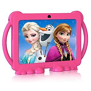 NORTH BISON Kids Tablet, 7 inch Android 11.0 Tablet for Kids, 3GB 32GB Toddler Tablet with Bluetooth-Pink