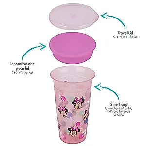 The First Years Disney Minnie Mouse 2 in 1 Spoutless Cup and Big Kids Open Toddler Cup