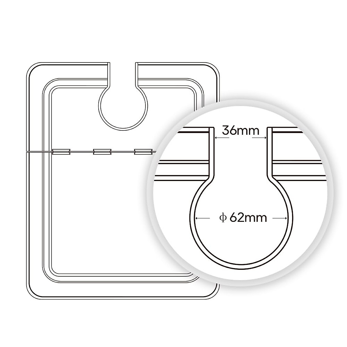 EVERIE Sous Vide Container 12 Quart EVC-12 with Collapsible Hinged Lid Compatible with Anova Nano or AN500-US00, Also Fits Instant Pot