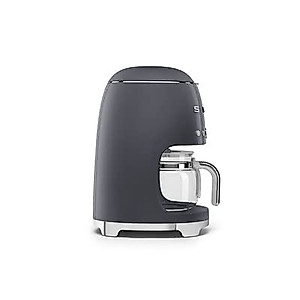 Smeg 50's Retro Style Coffee Maker, Slate Grey DCF02GRUS (Grey)