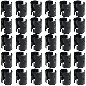 Wire Shelf Clips Shelving Sleeves - 60 Pack Shelf Lock Clips for 1" Post- Shelving Sleeves Replacements for Wire Shelving System