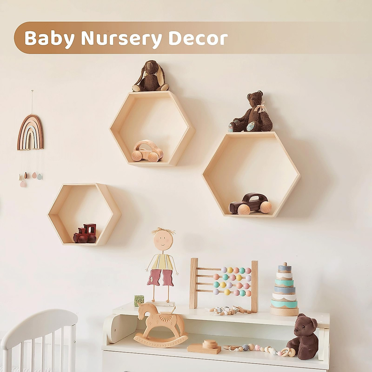 3PCS Wooden Baby Toys,Baby Grasping Toys Push Car Toys Montessori Toys Wooden Toy Vehicles,#1