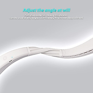 UseeShine Portable Neck Fan. bladeless neck fan,for Indoor Outdoor Travelling,USB Rechargeable Personal Fan,Rechargeable, Headphone Design,3 Speeds Operated Adjustable,neck fans for women