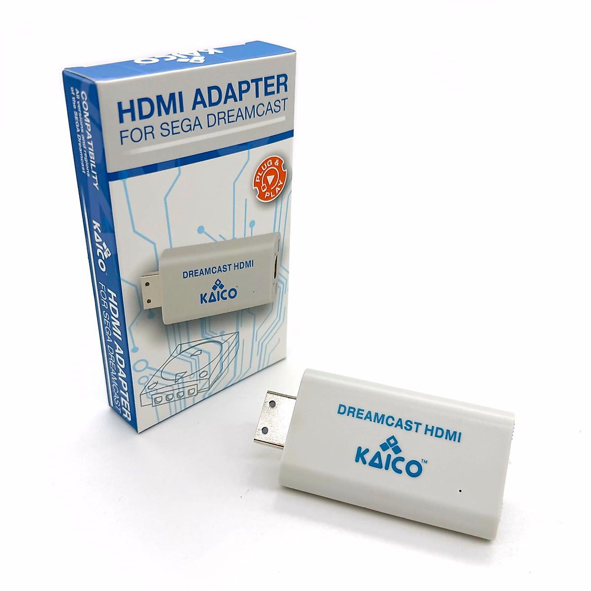 Kaico Sega Dreamcast HDMI Converter - Simple Plug and Play HDMI Converter for Sega Dreamcast Sega Dreamcast VGA Cable to Dreamcast HDMI - The Best Sega Dreamcast AV Cable