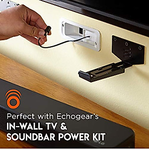 ECHOGEAR Soundbar Wall Mount Bracket - Works with All Soundbars Including Samsung, Vizio, LG, & More - Depth Adjustable for Dolby Atmos Soundbars