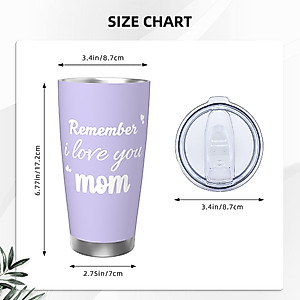 S SERUYOO Birthday Gifts for Mom Tumbler with Straw, Mothers Day Gifts for Mom from Daughter Son, 20oz Stainless Steel Insulated Tumbler Drinking Coffee Tea Cups Travel Mug Presents for Mom