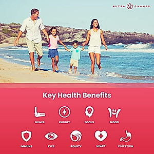 NutraChamps Complete Liquid Multivitamins | No Added Sugar | Liquid Vitamins for Women, Men & Kids | Vegan Liquid Vitamin Multimineral Supplement | Energy, Immunity & Beauty