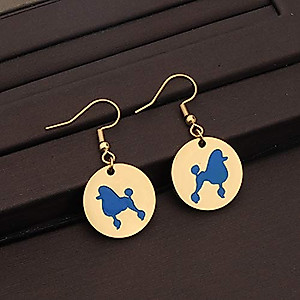 LBSBO Sigma Gamma Rho Inspired Jewelry Pretty Poodle Earrings 1922 Sorority Paraphernalia Gift (Poodle Earrings)