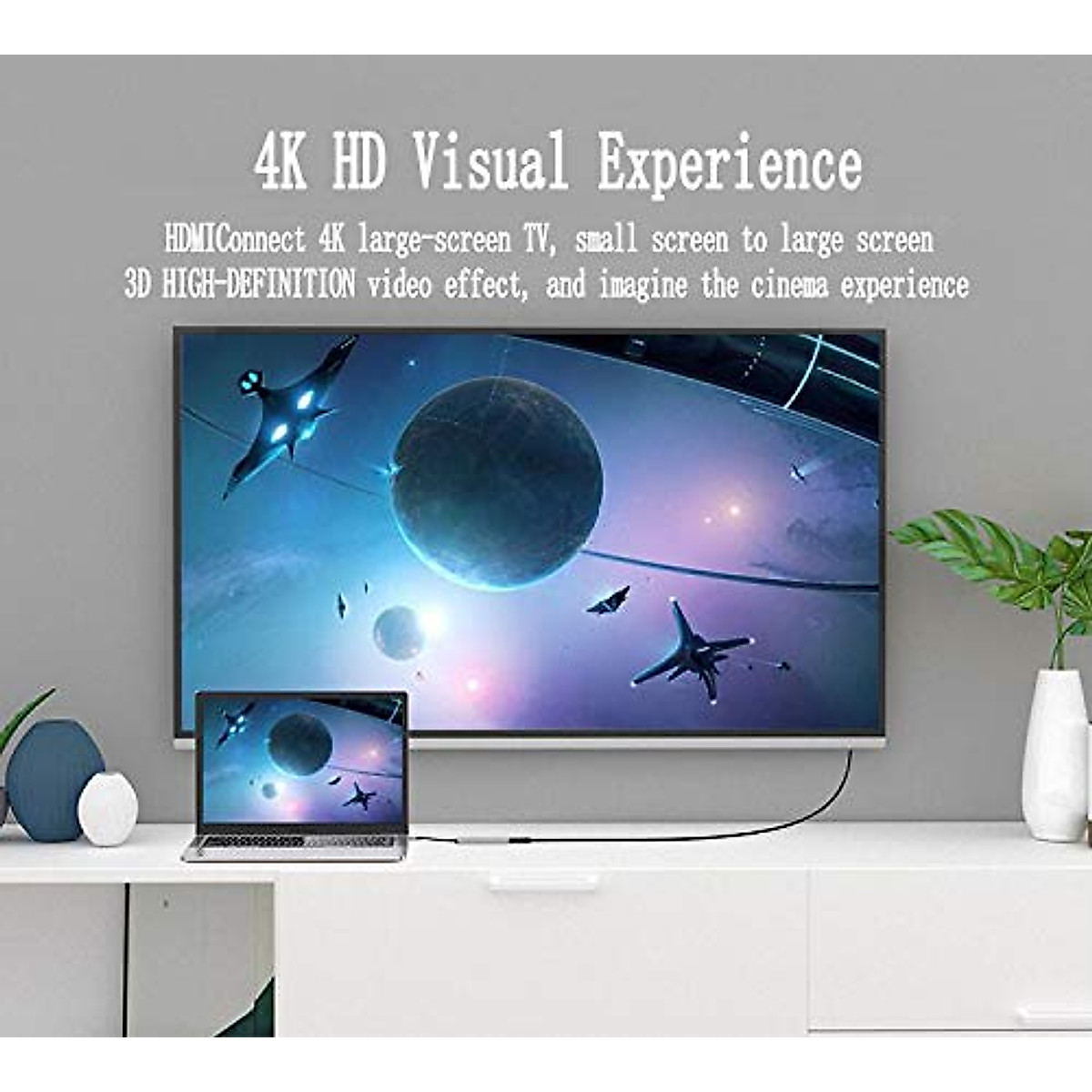 VikTck USB C Adapter for MacBook Pro 2020-2016,MacBook Air 2020-2018 with 4K@60HZ HDMI,2 USB 3.0 Ports,SD/TF Card Reader,USB-C 100W PD and Thunderbolt 3 MacBook Docking Station