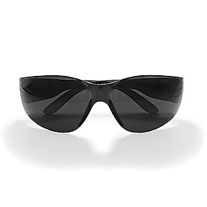 JORESTECH Eyewear Protective Safety Glasses, Polycarbonate Impact Resistant Lens Pack of 12 (Smoke)