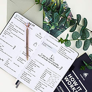 Clever Fox Planner Premium Edition – Undated Luxurious Weekly & Monthly Planner to Increase Productivity and Hit Your Goals – Organizer – Start Anytime, A5, Lasts 1 Year, Black (Weekly)