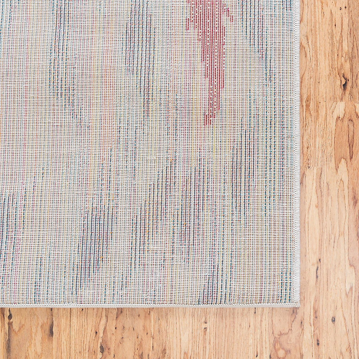 Unique Loom Positano Collection Coastal Modern Bright Colors Fish Beige Runner Rug (3' x 10')